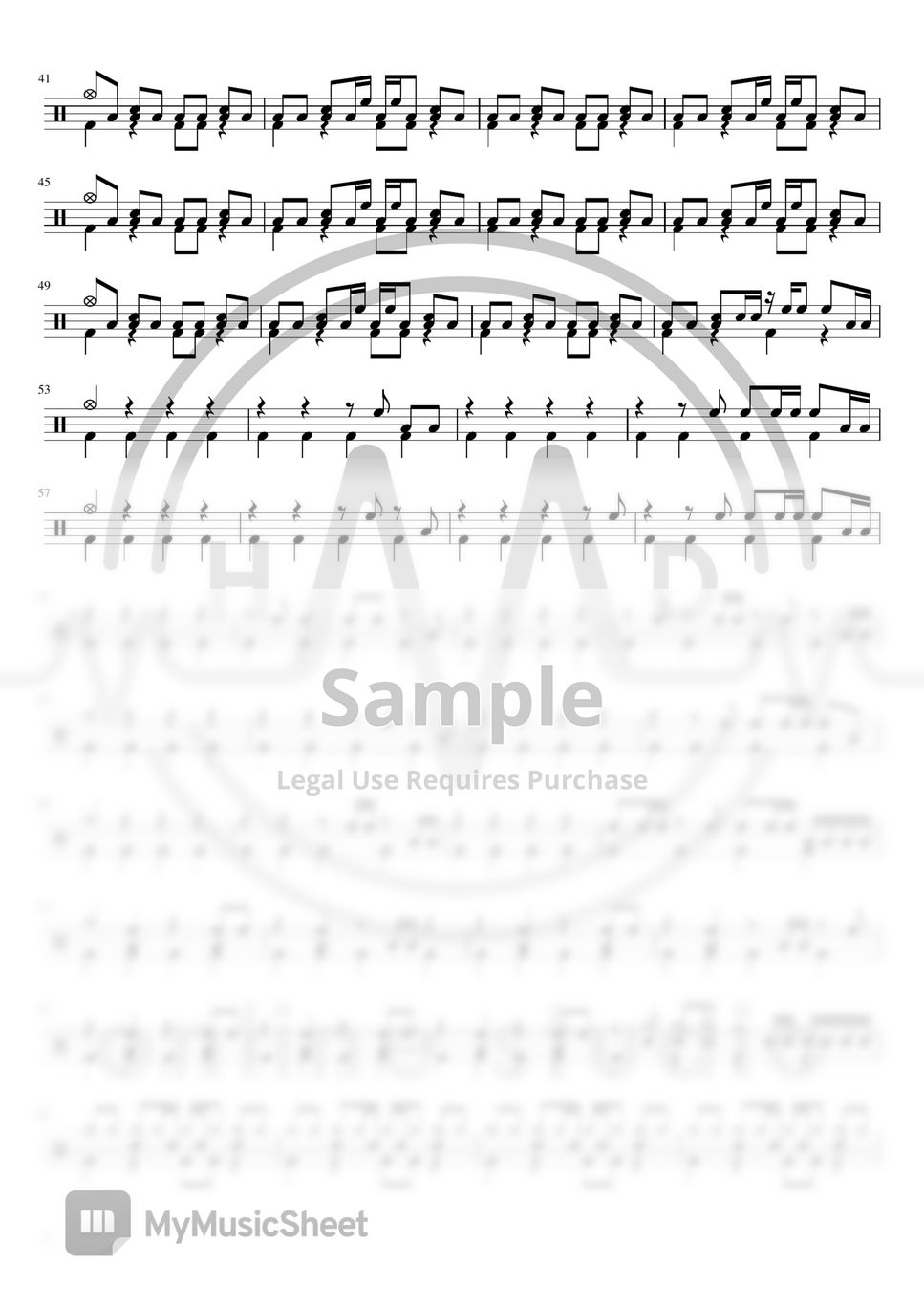 五月天 - OAOA (Drum) Sheet Music by HMD online studio