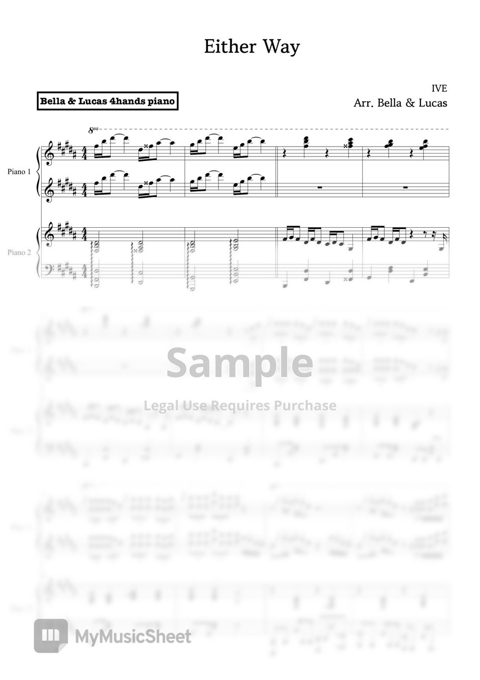 IVE - Either Way Sheets by BELLA&LUCAS