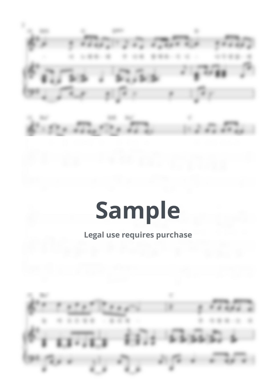 Welove 주 나와 함께 하시니 시 23편 피아노 3단 Sheets By Samuel Park