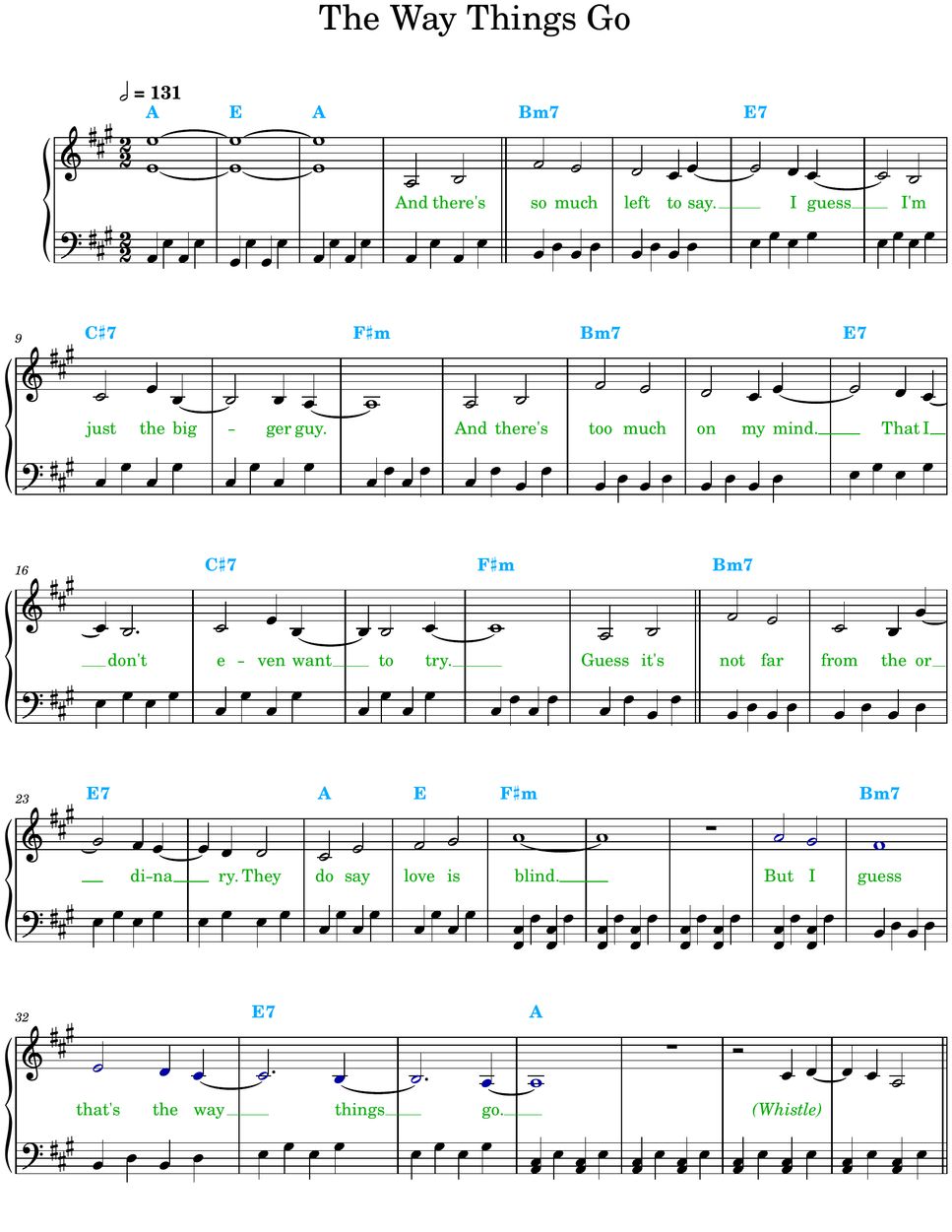 beabadoobee - The Way Things Go (Easy version with lyrics and chords ...