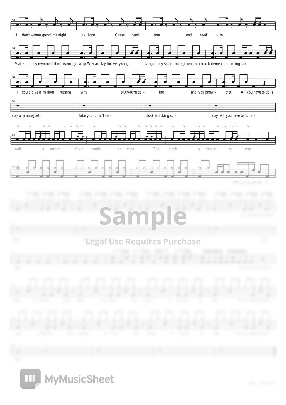 Zedd - Stay 악보 by COPYDRUM