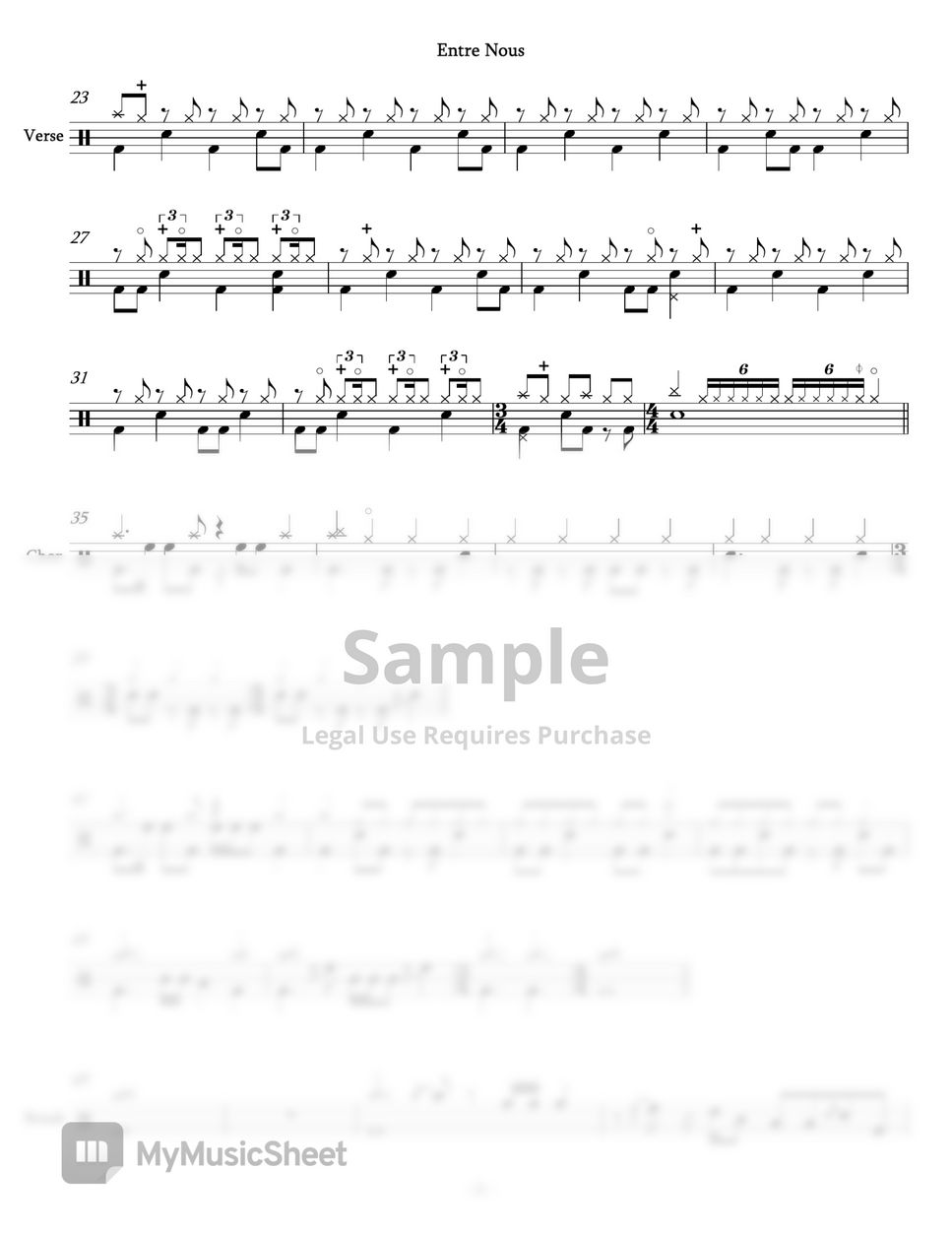 Rush - Entre Nous Sheets by Evan Jaslow