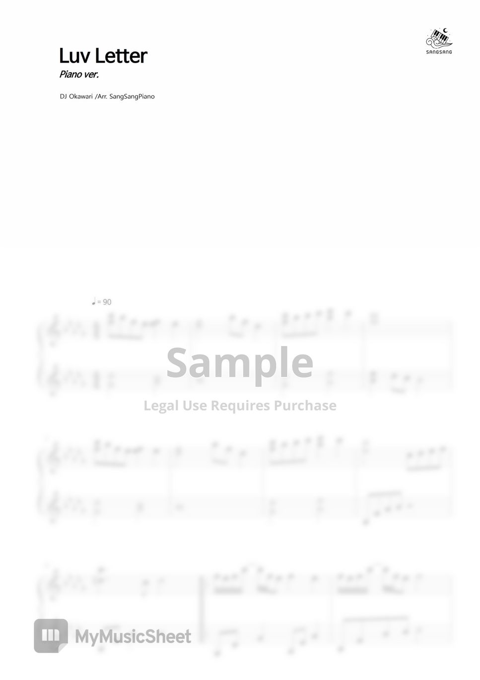 DJ Okawari - Luv Letter แผ่น by SangSangPiano