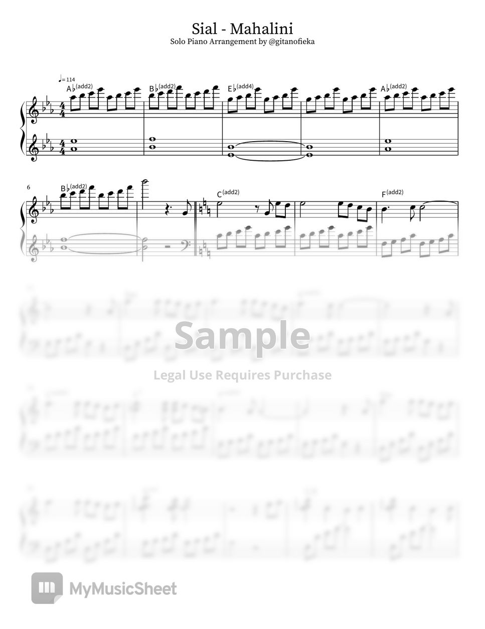 Mahalini Sial Sheets By Gita Nofieka D