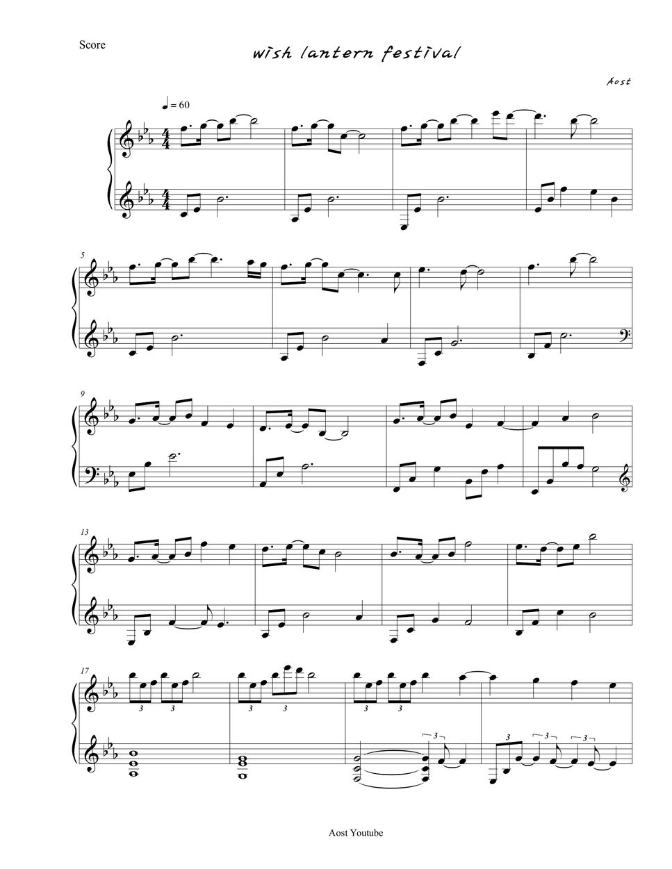 Aost - a lantern festival (Healing BGM) Blad