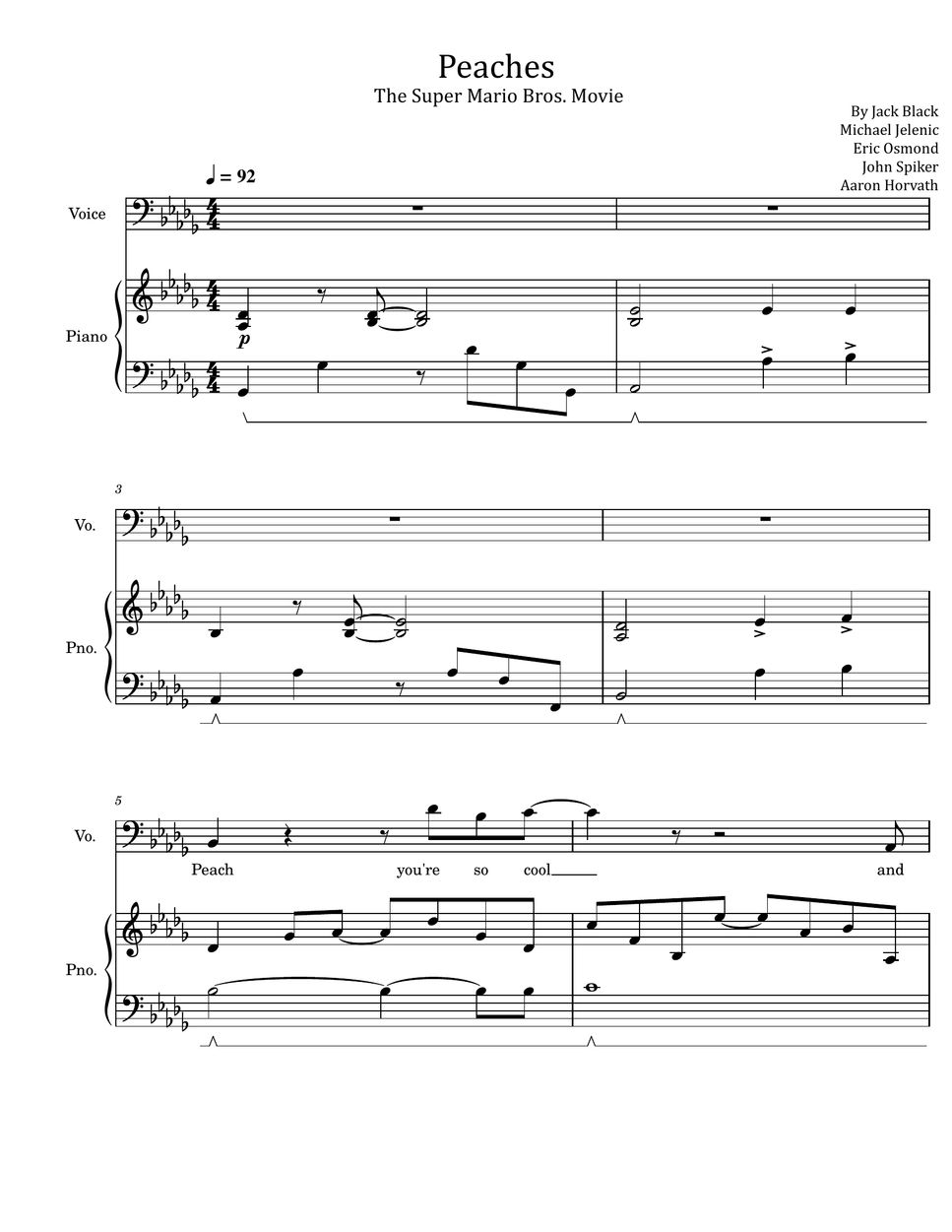 Jack Black, Michael Jelenic, Eric Osmond, John Spiker, Aaron Horvath ...