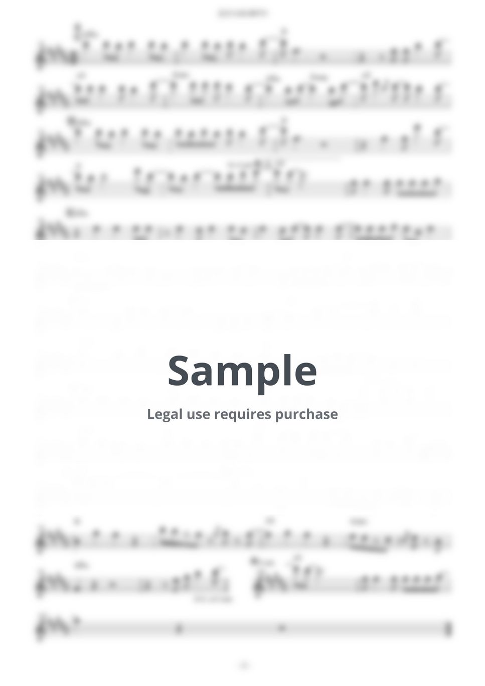 Vaundy - Hashire SAKAMOTO (Sakamoto Days / in Eb) Sheets by muta-sax