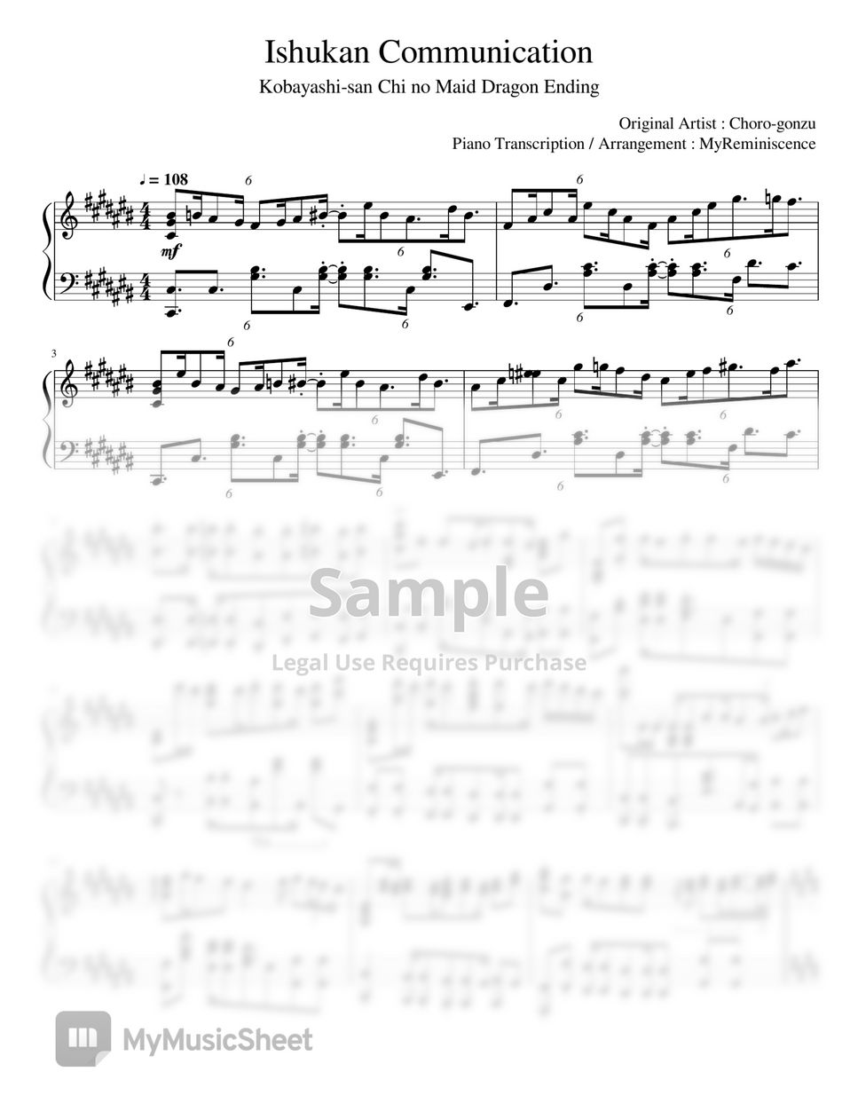 Choro-gonzu - Ishukan Communication (Kobayashi-san Chi no Maid Dragon ...