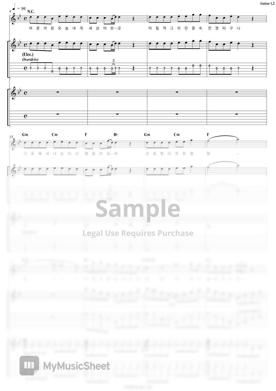JANNABI - Blue Spring | Guitar / Backing Track 악보
