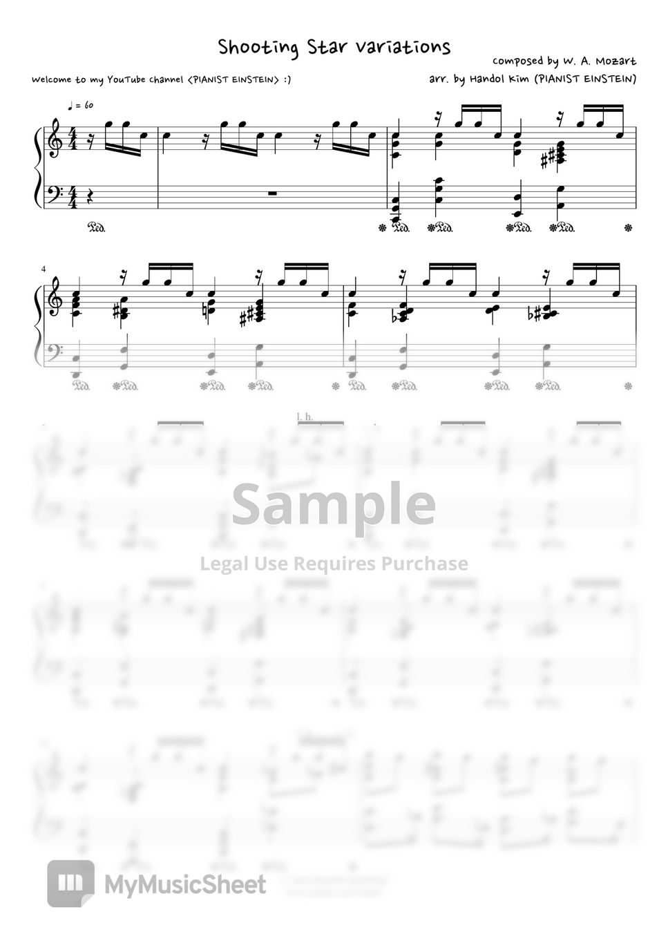 W. A. Mozart - Shooting Star Variations (Mozart Twinkle Little Star arr ...