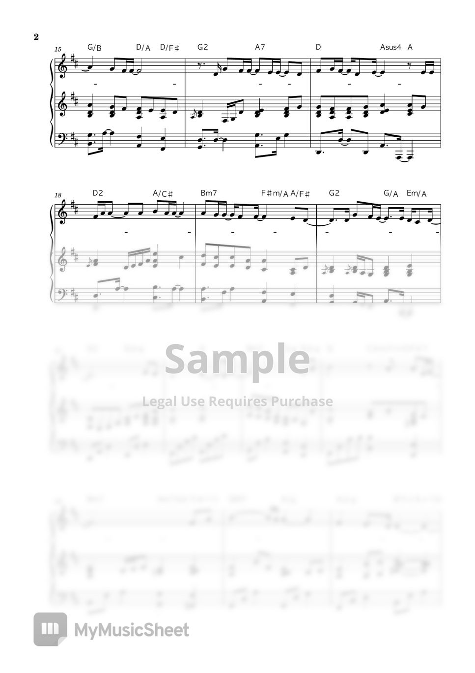 Wes Sutton - 나 무엇과도 주님을(Heart And Soul) (D key) Sheets by 생명의건반