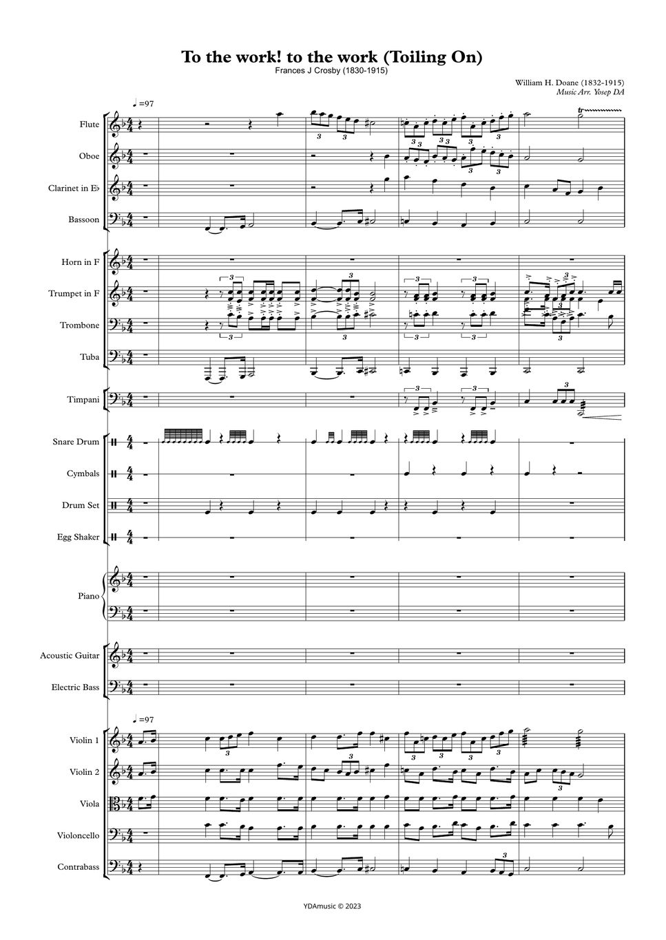 William H. Doane - To the work! to the work! (Toiling On) (Orchestra ...