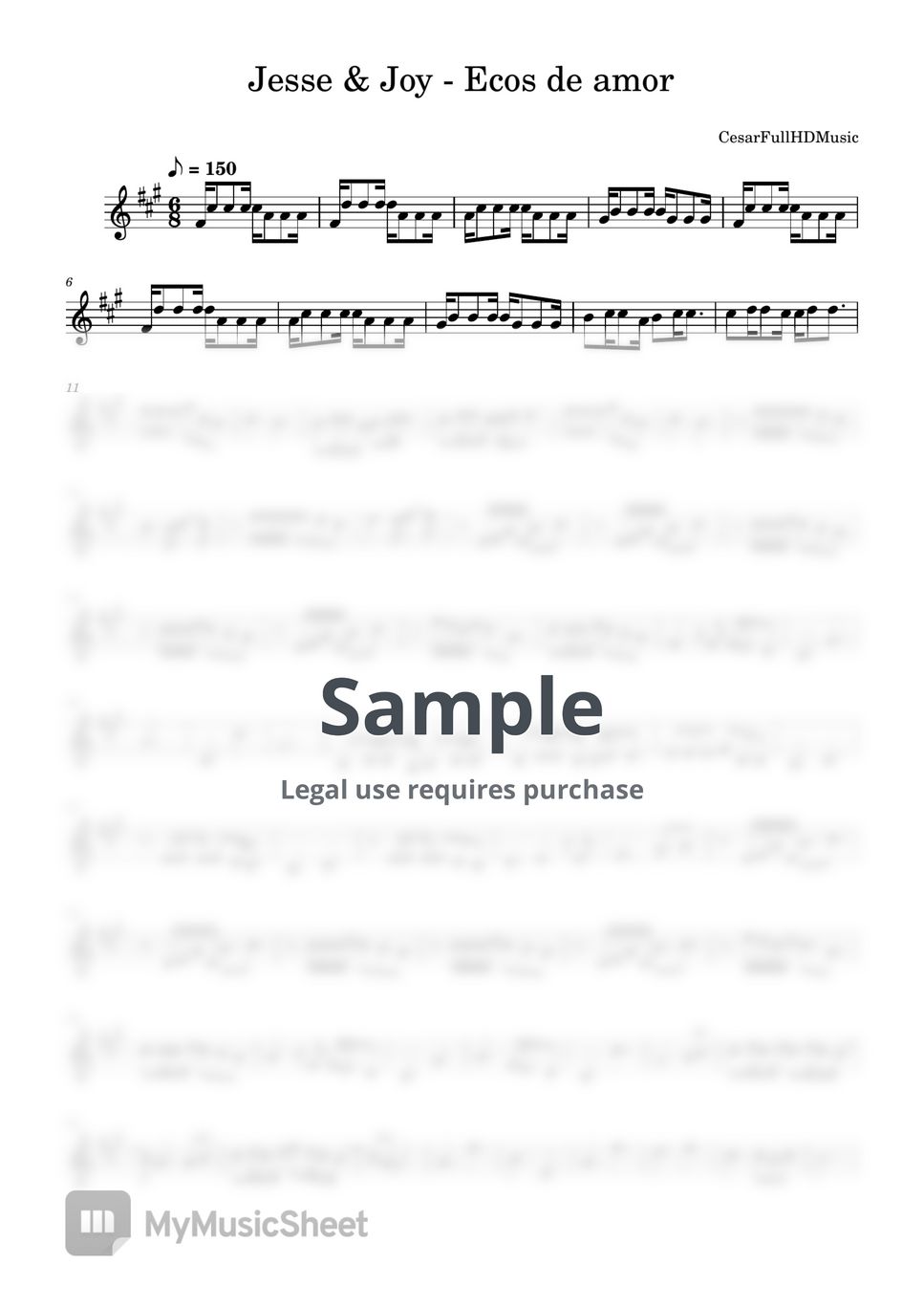 Jesse & Joy - Ecos de amor Sheets