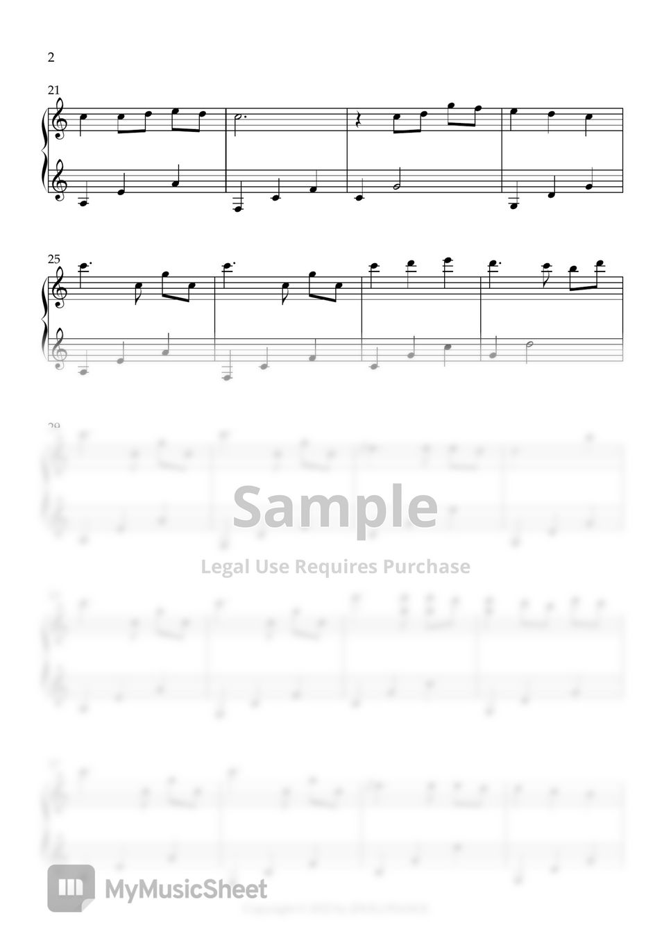 Aakash Gandhi - One Step Closer (다장조 , 원키) Sheets by DOLLPIANO