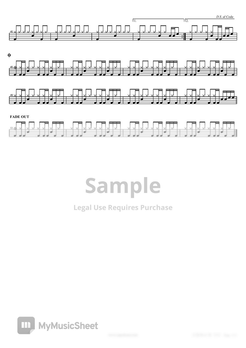 다섯손가락 이층에서 본 거리 Sheet By Copydrum