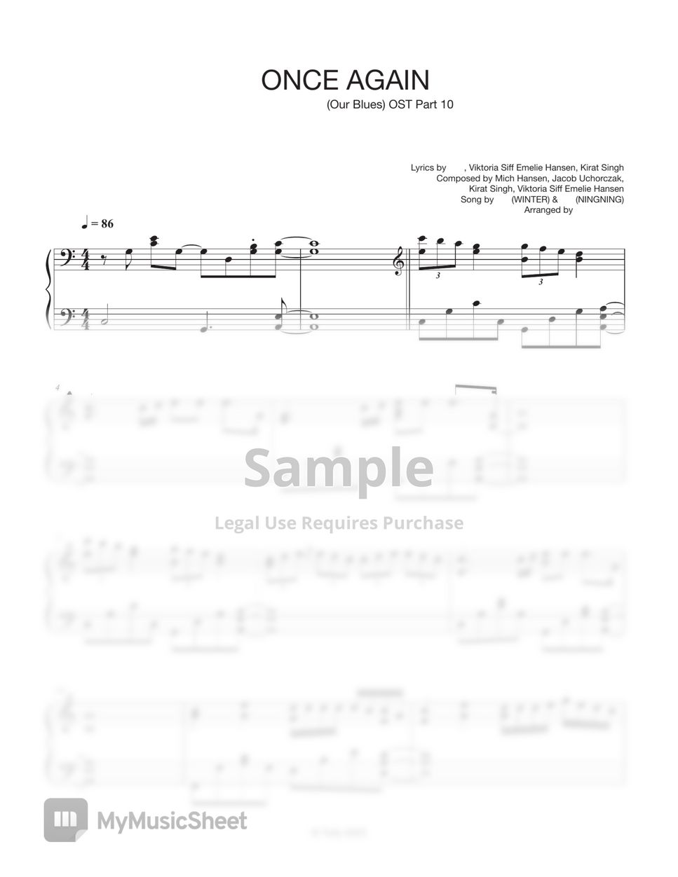 Winter (윈터) & NingNing (닝닝) of aespa - Once Again (Our Blues OST ...