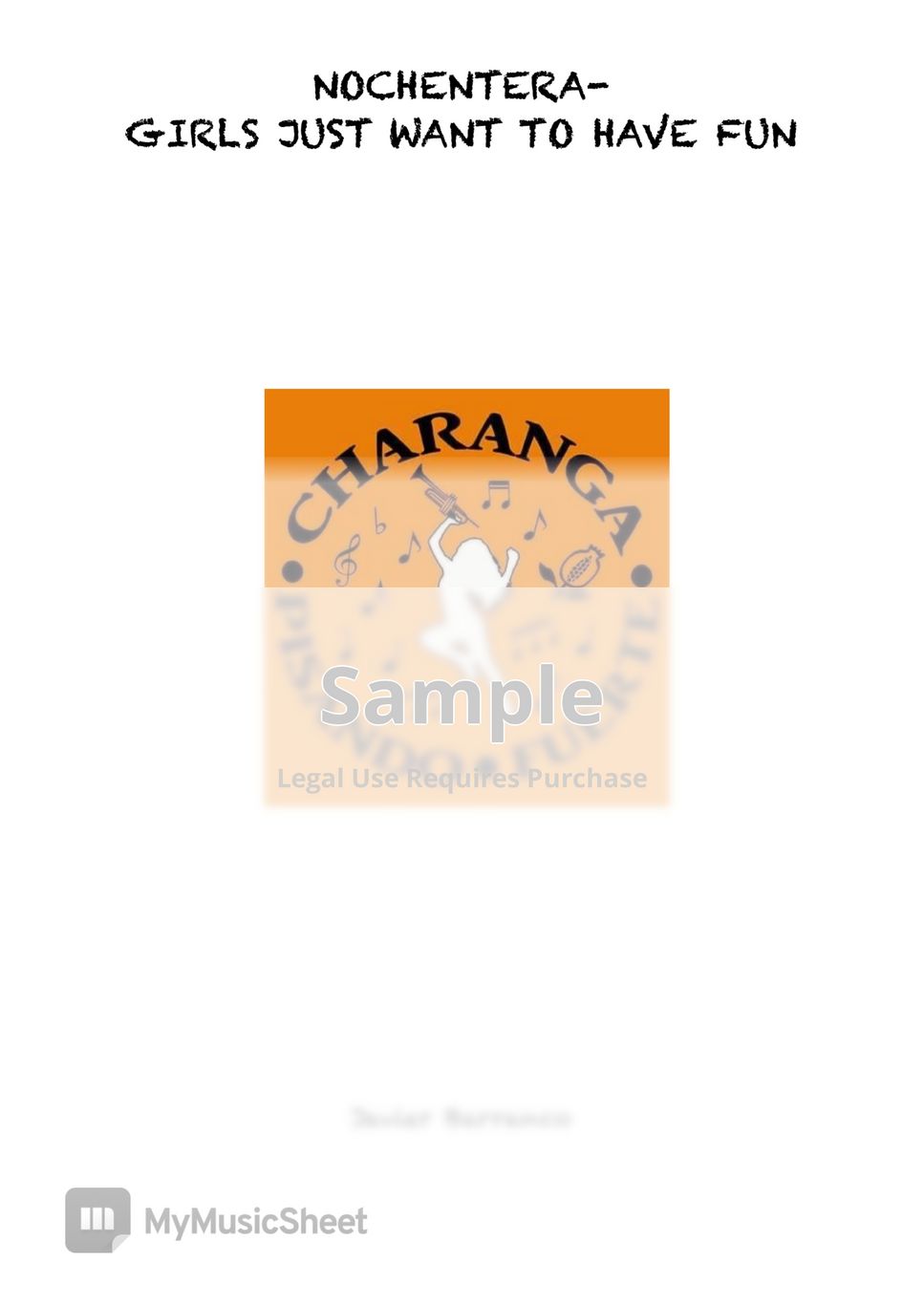 Vicco y Cyndi Lauper - Nochentera y Girls Just Want to Have Fun نوتة by Javier Barranco