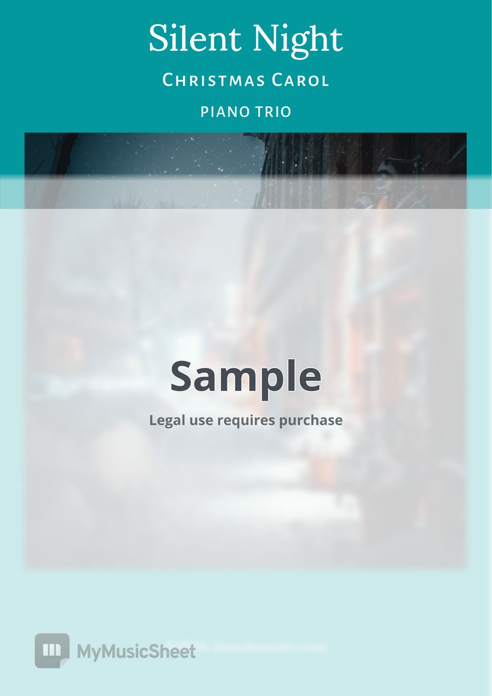 Silent Night, Holy Night (Piano Trio) Sheet Music by Ilan Chouraki