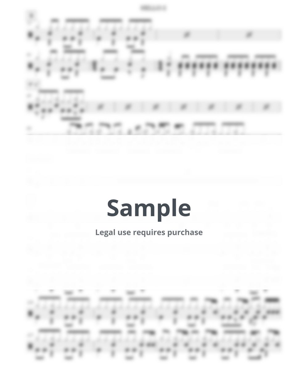 UNICORN - HELLO Sheet Music by Arkadia Drums