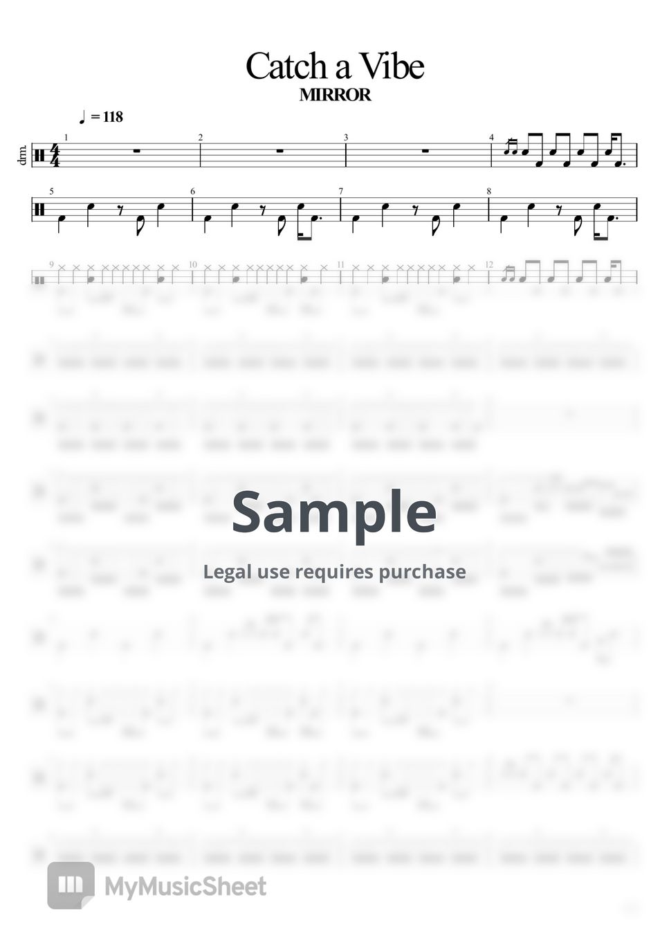 Mirror - Catch a Vibe Sheets by Leslie Drum