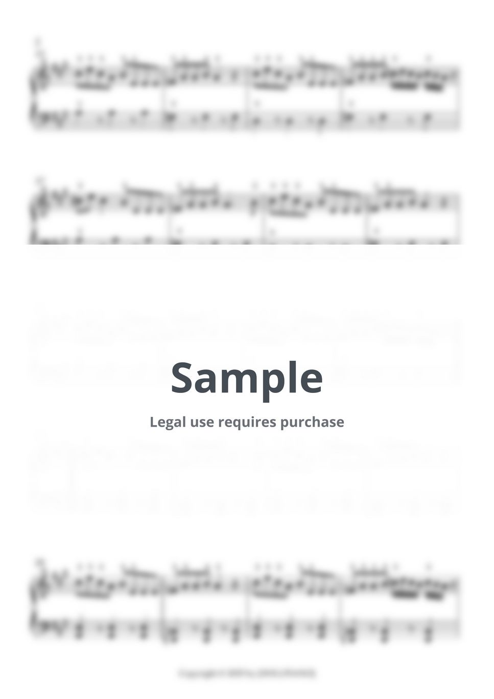 Patricia Taxxon - EEEAAAOOO (sd_bbb) (쉬운 버전, 체르니 100, 쉬운키 포함) Sheet ...