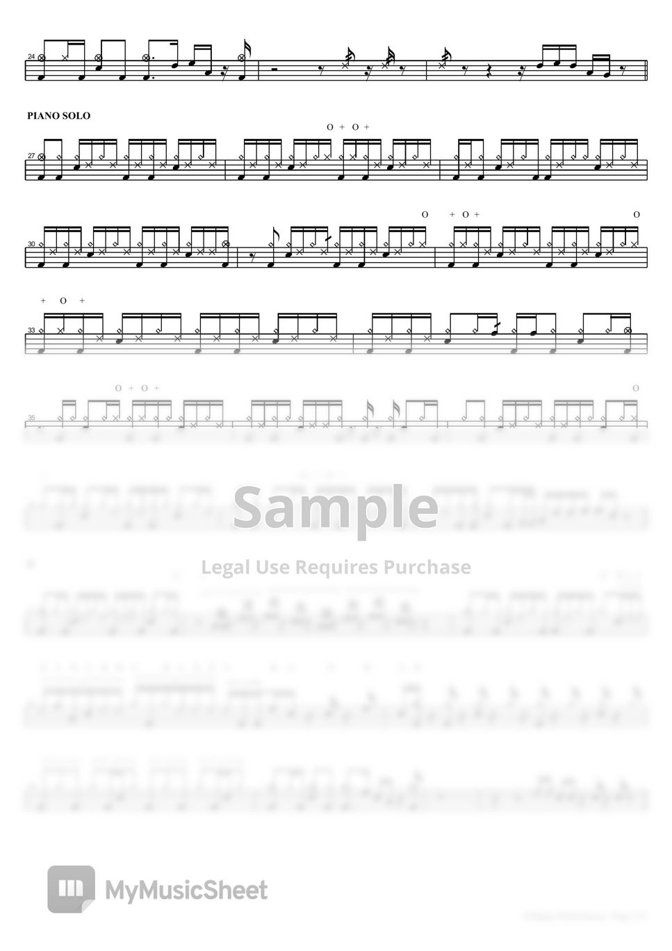 Gavin Harrison - Zildjian Performance Sheets by COPYDRUM