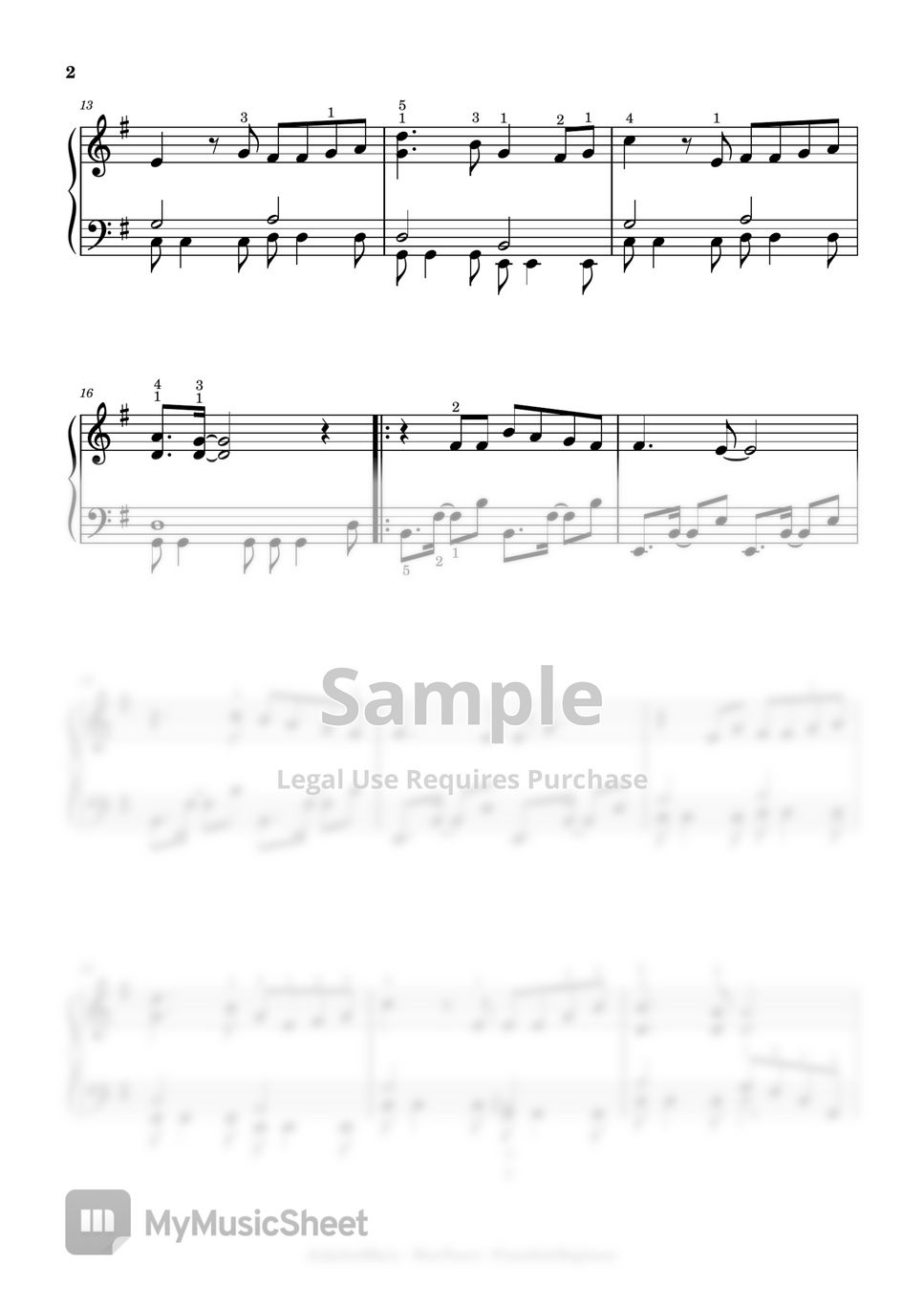 JUDY AND MARY - Blue Tears (beginner, piano) Sheets by Mopianic