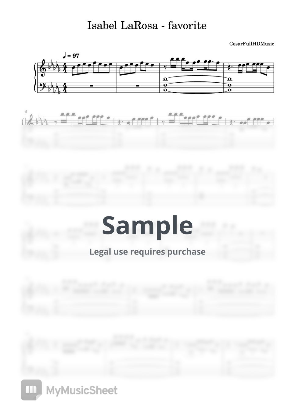 Isabel LaRosa - favorite Sheets