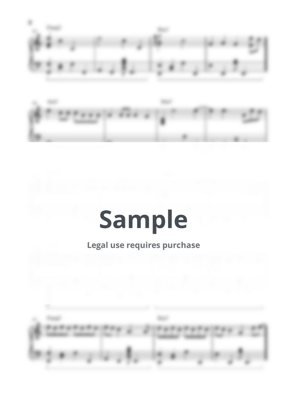 LE SSERAFIM - EASY (Piano Arrangement) Sheet Music by Scherzando