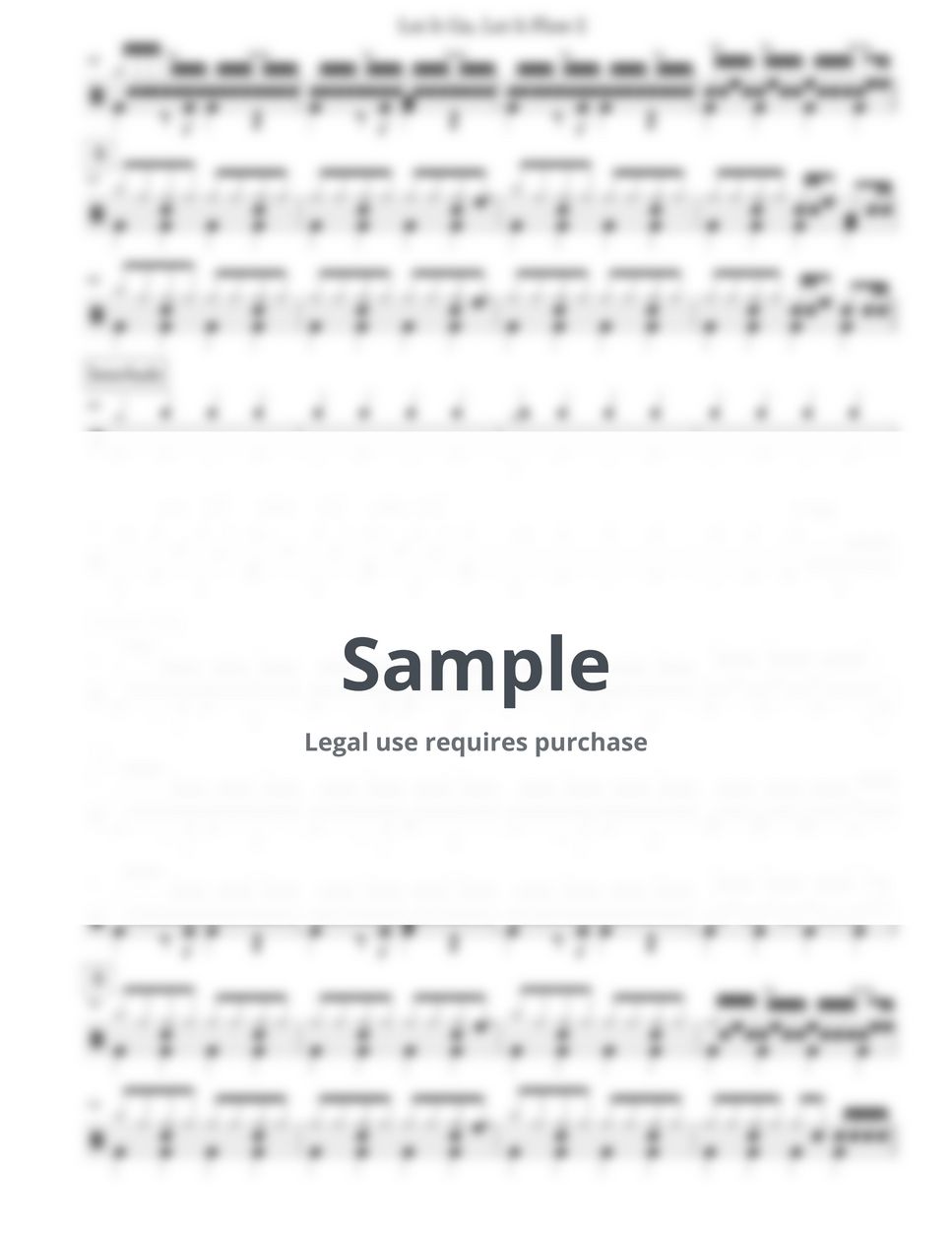 Dave Mason - Let It Go, Let It Flow Sheet Music by Arkadia Drums