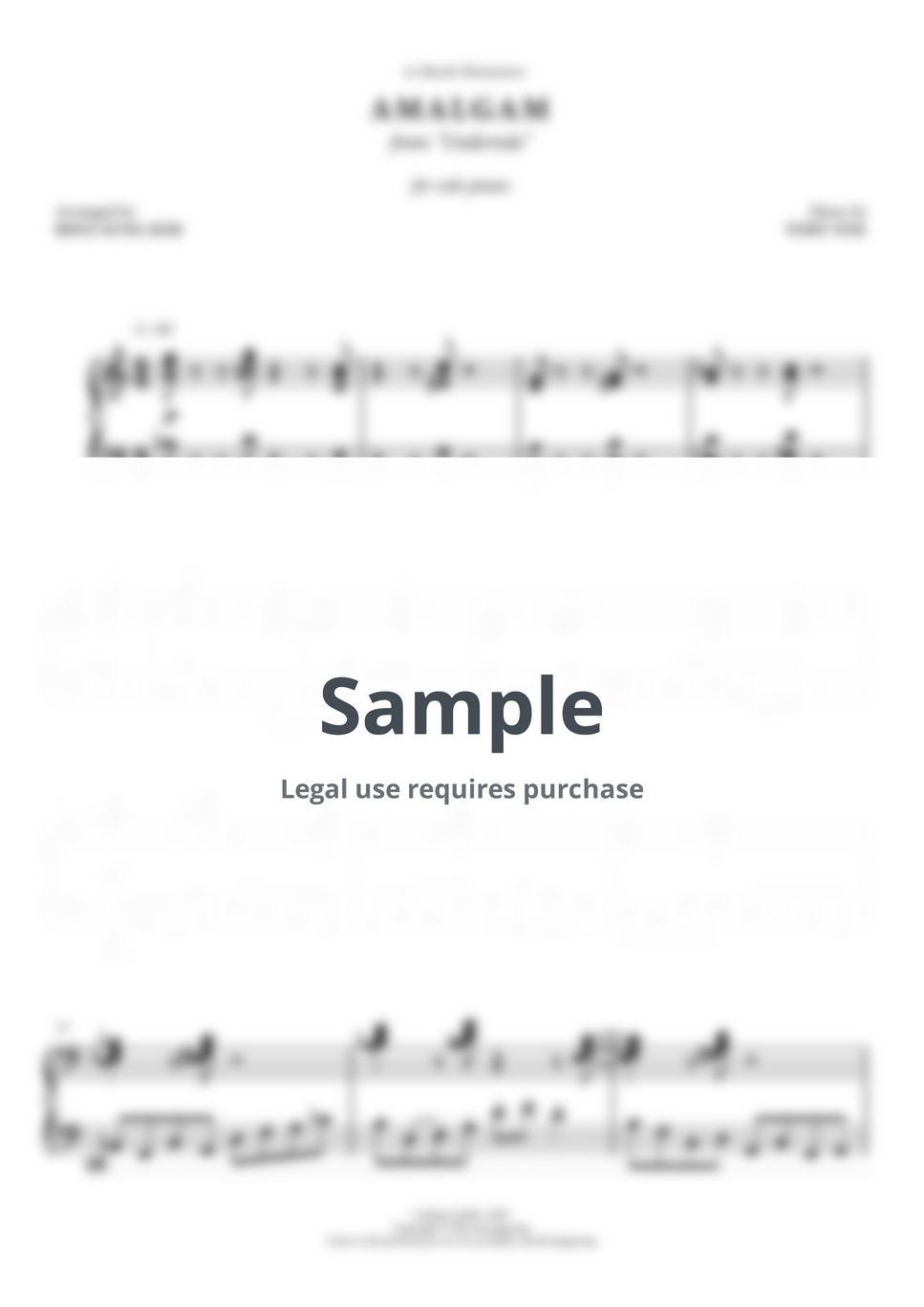 Toby Fox - Amalgam Sheets by Heui Sung Kim