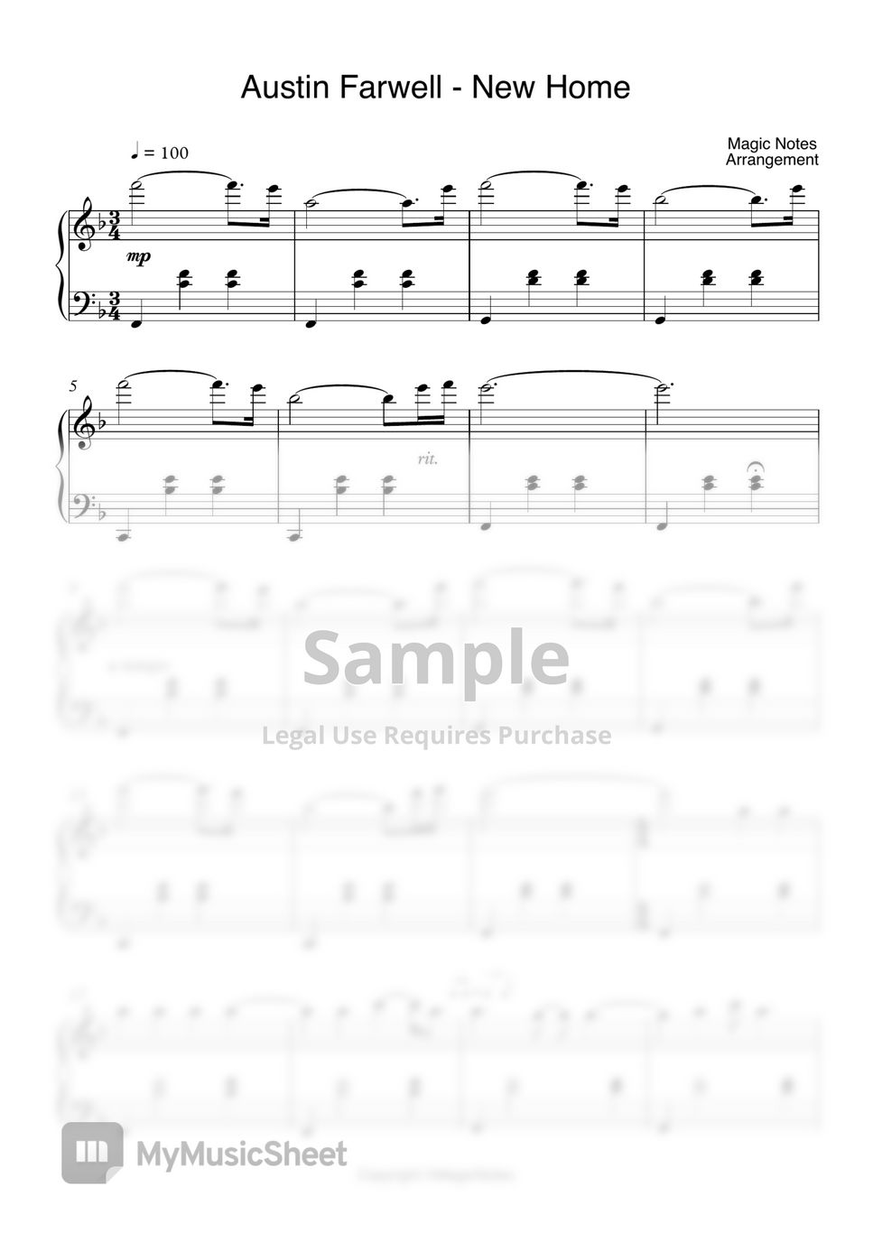 Austin Farwell New Home Hoja By Magic Notes