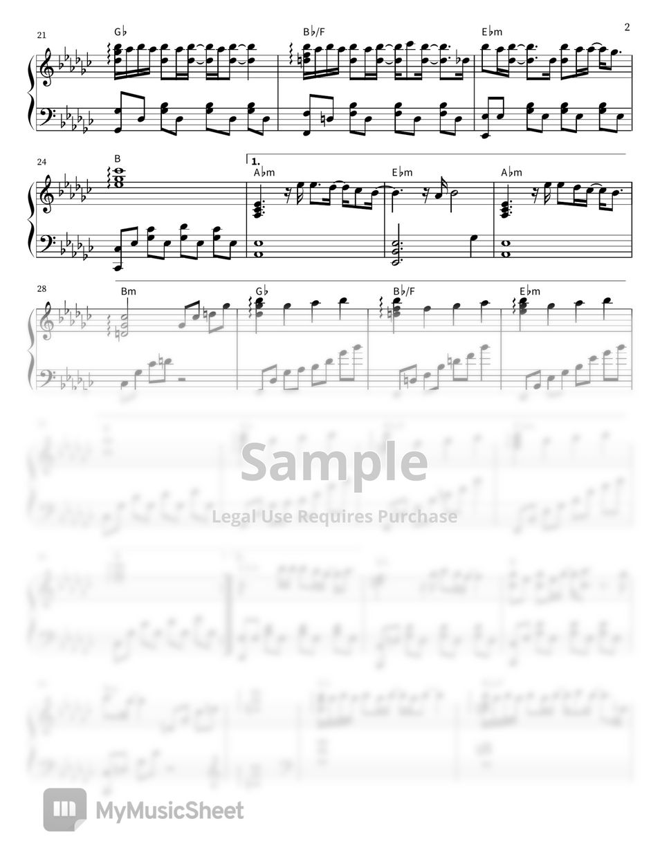 Jin BTS - Yours (Jirisan 지리산 OST) Sheets by Gita Nofieka Dwijayati