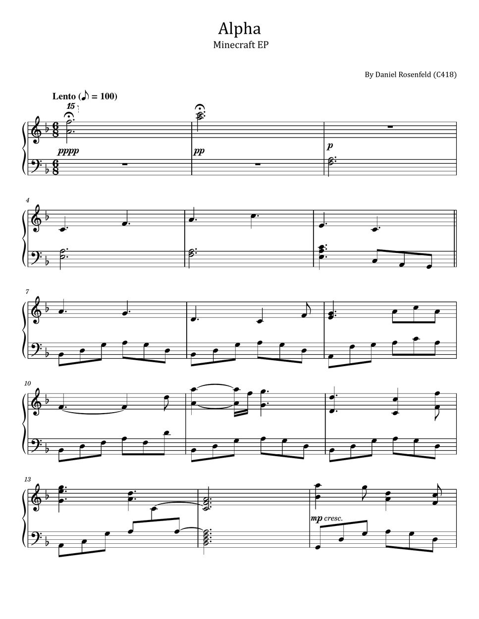 Minecraft - Alpha (full) (Alpha (full) - C418 - Minecraft EP - For ...