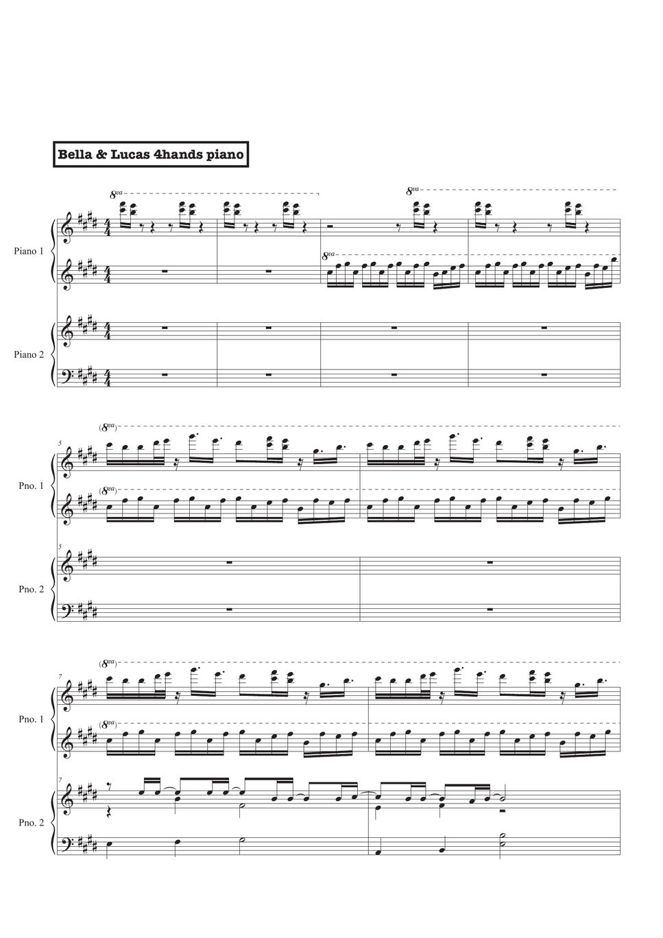 Radwimps - Grand Escape 楽譜 by BELLA&LUCAS