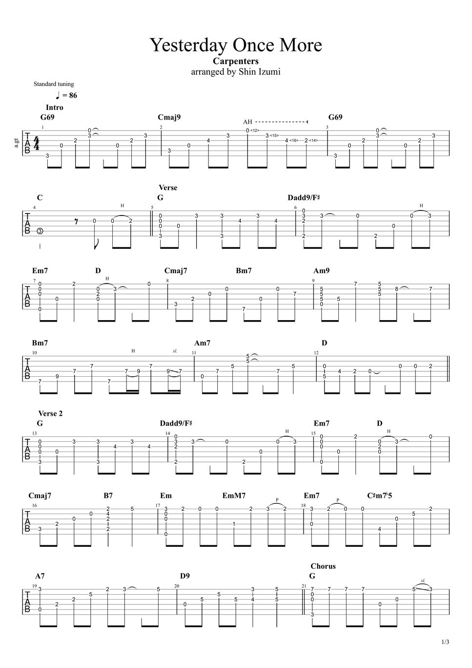 Carpenters - Yesterday Once More Helaian by Shin Izumi