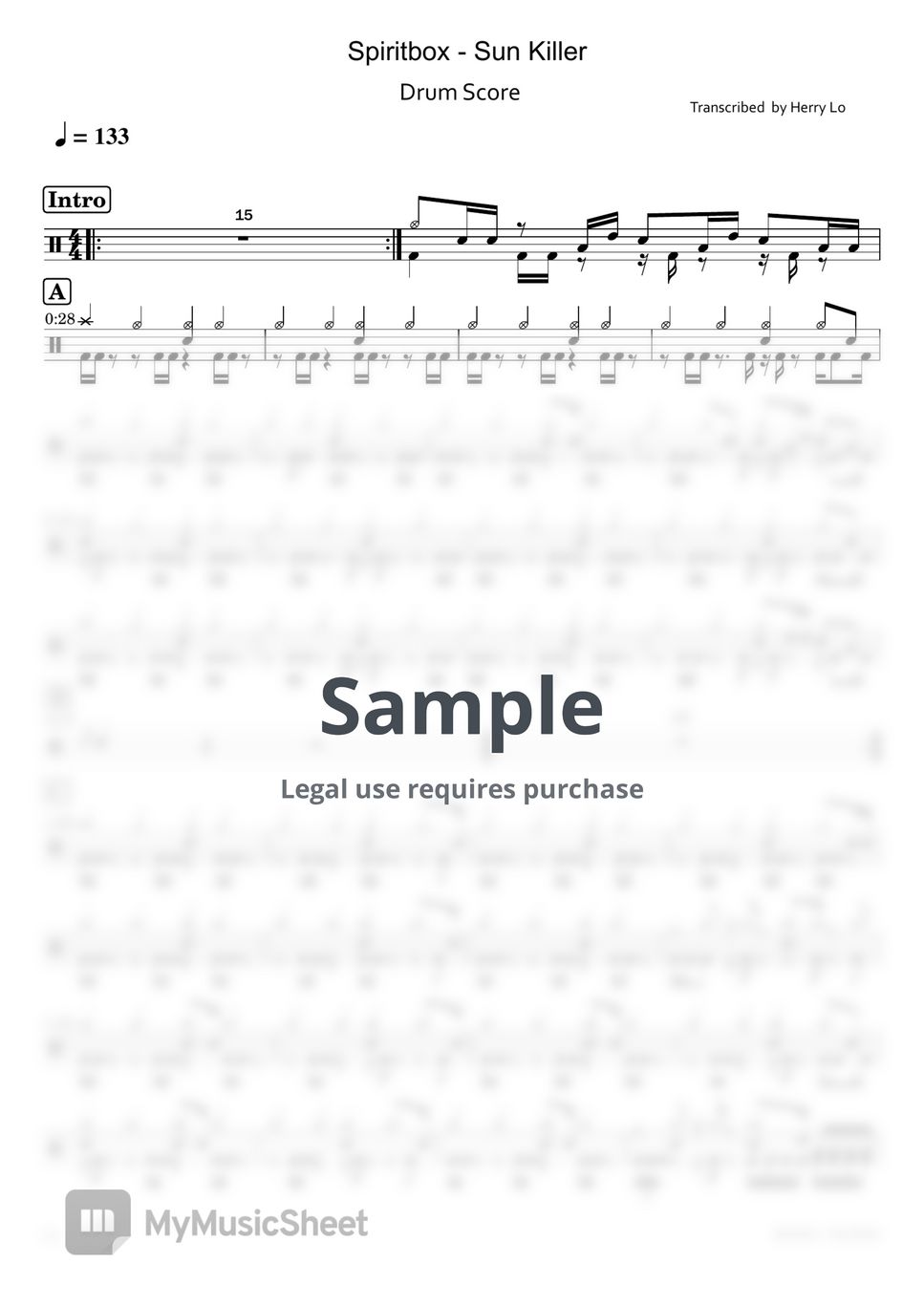 Spiritbox - Sun Killer Bản nhạc by Herry Lo Drums