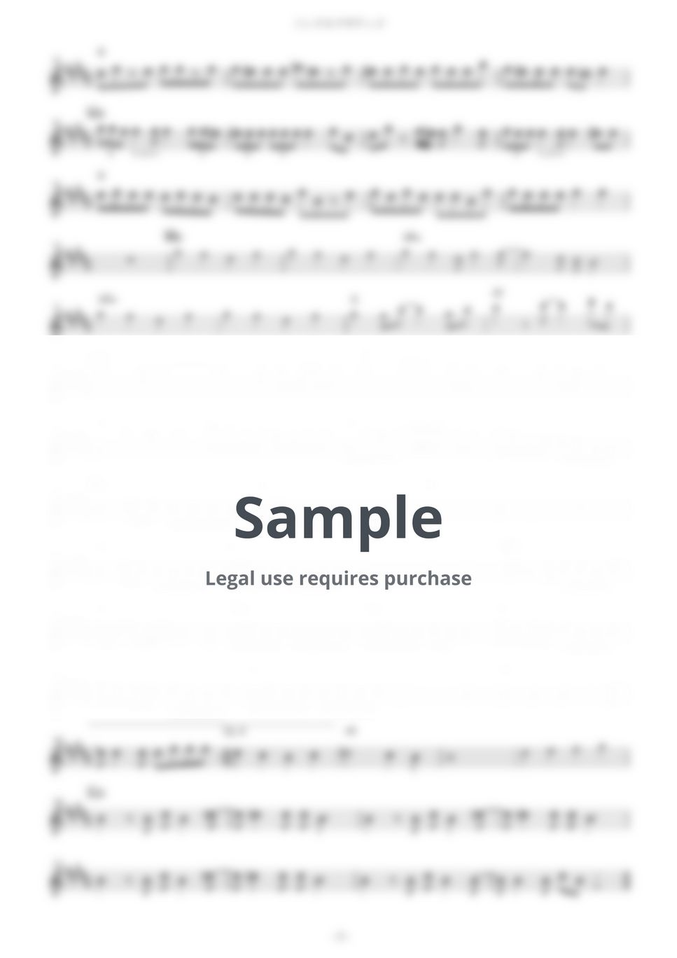 KANA-BOON - Song of the Dead (Zom 100: Bucket List of the Dead / in Bb) 악보 by muta-sax