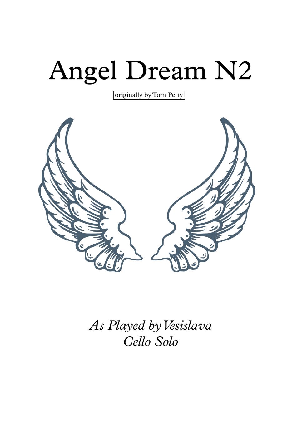 Tom Petty - Angel Dream N2 Sheet by Vesislava