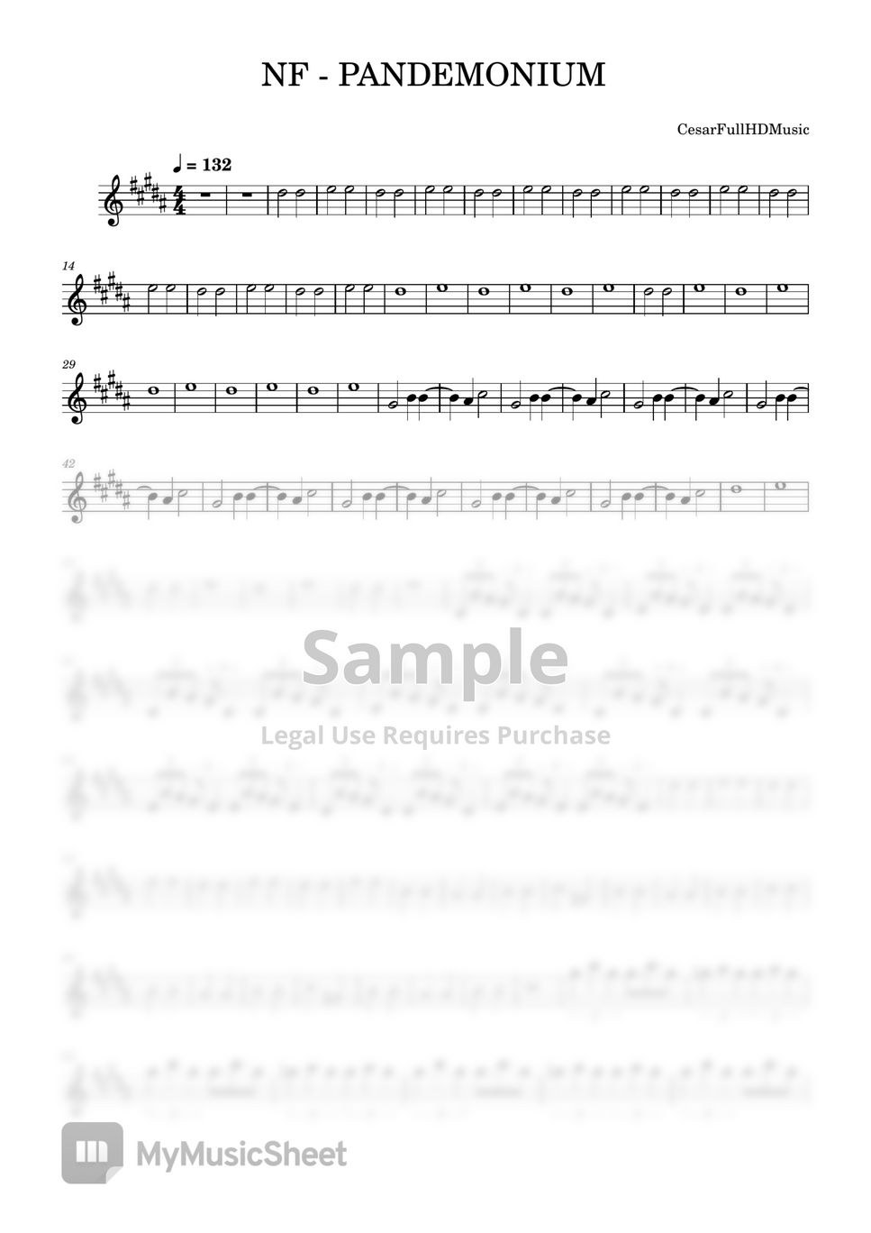 NF - PANDEMONIUM 악보