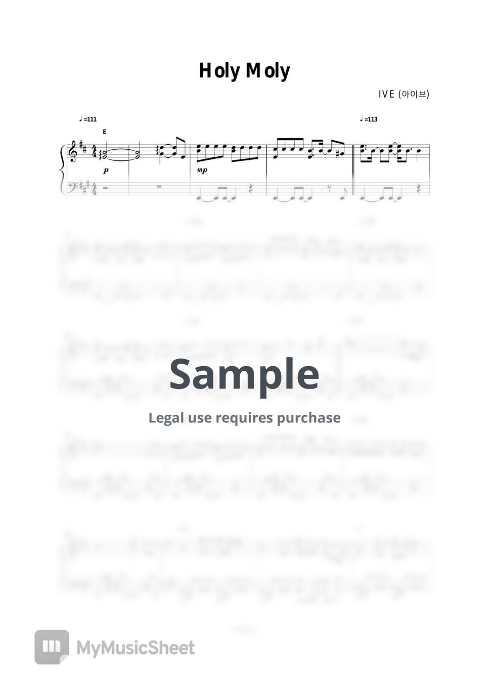 IVE (아이브) - Holy Moly Sheets by Dopiano