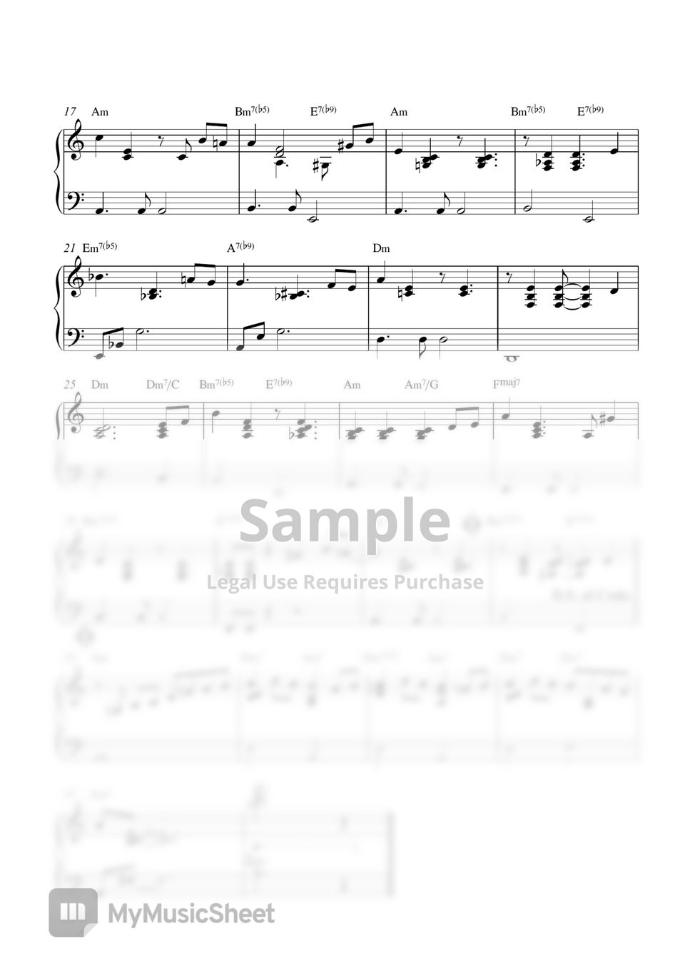 Luiz Bonfa - Black Orpheus (쉽게 치는 보사노바) Sheet by 최수민