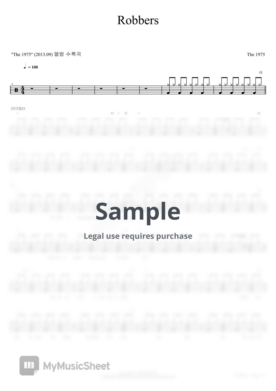 The 1975 - Robbers Sheets by COPYDRUM