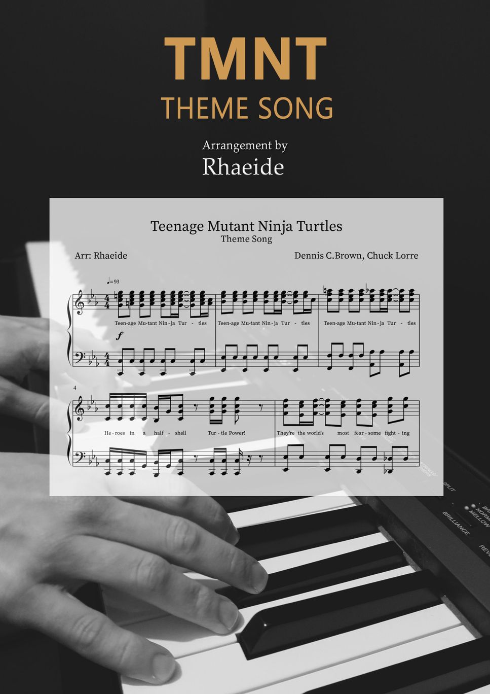 Teenage Mutant Ninja Turtles - Theme Song Sheet by Rhaeide