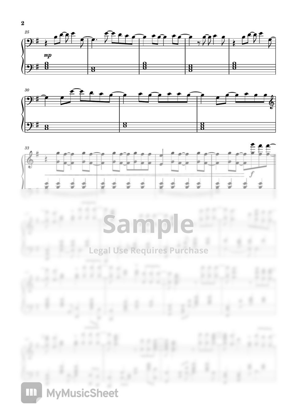 Malia J - Smells Like Teen Spirit (Black Widow OST) Sheets by Piano ...