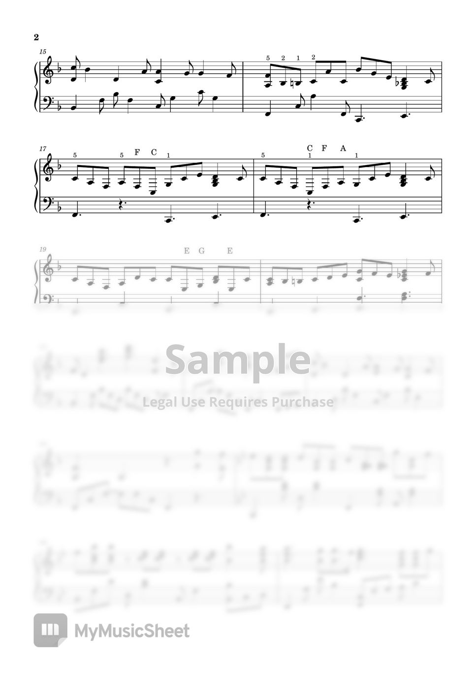 ABBA - Andante Andante (Piano Solo) Sheet Music by SangHeart Play