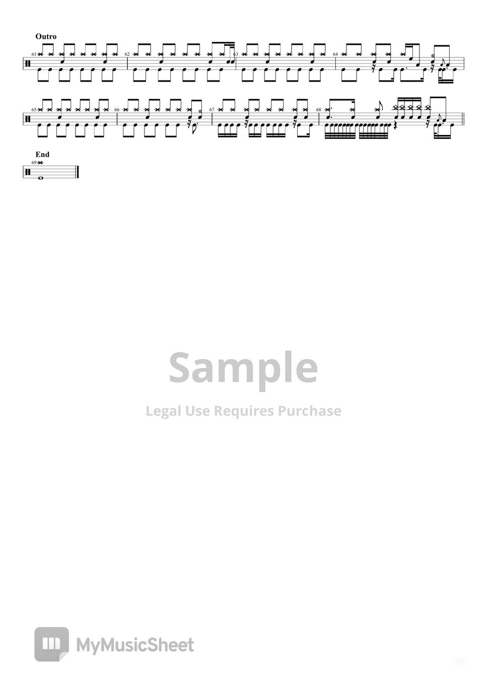 Coldrain - Uninvited Sheet by 劉宗瑋 WD