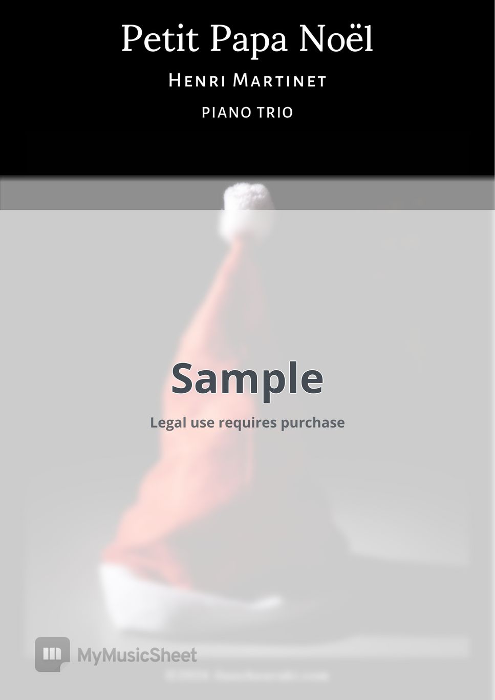 Petit Papa Noel (Piano Trio) Sheets by Ilan Chouraki