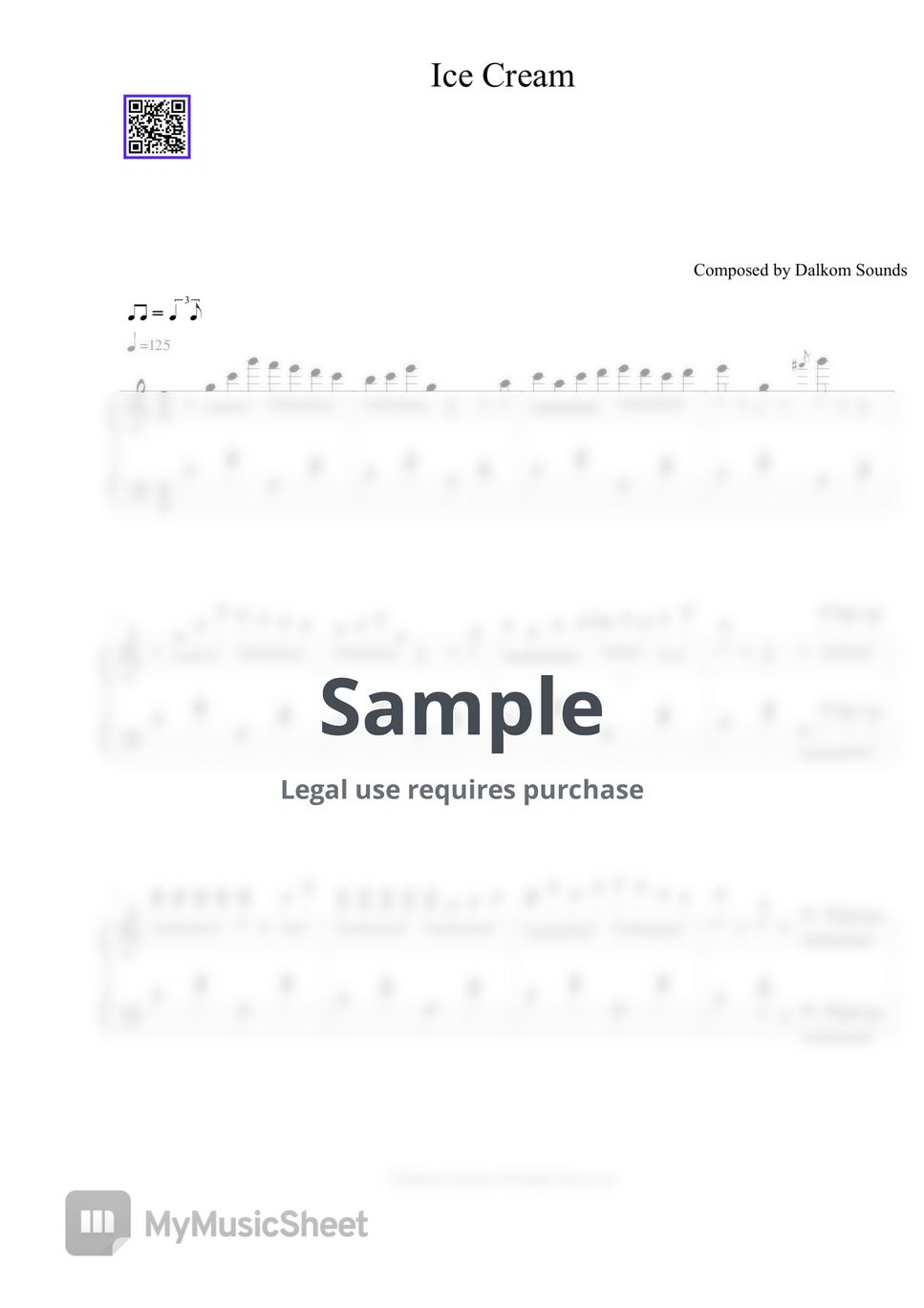 Dalkom Sounds - Ice Cream Sheet Music