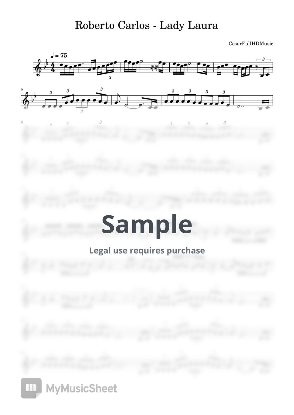 Roberto Carlos - Lady Laura Sheets
